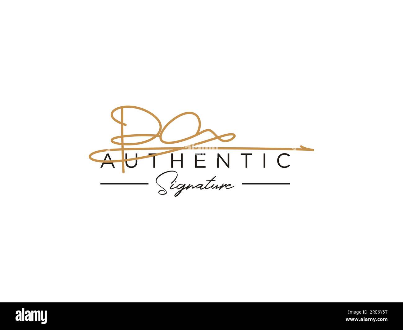 PO Signature Logo Template Vector Stock Vector Image & Art - Alamy