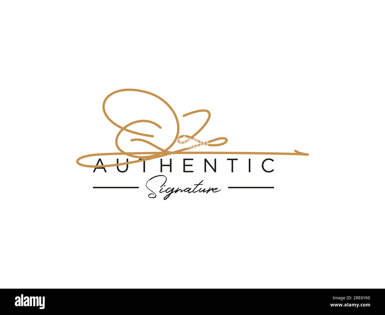 QZ Signature Logo Template Vector Stock Vector Image & Art - Alamy