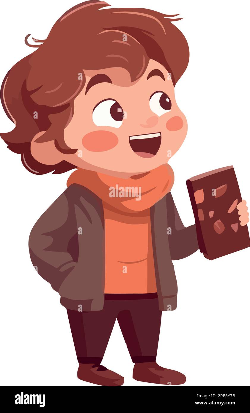 Student boys reading book Stock Vector Images - Alamy