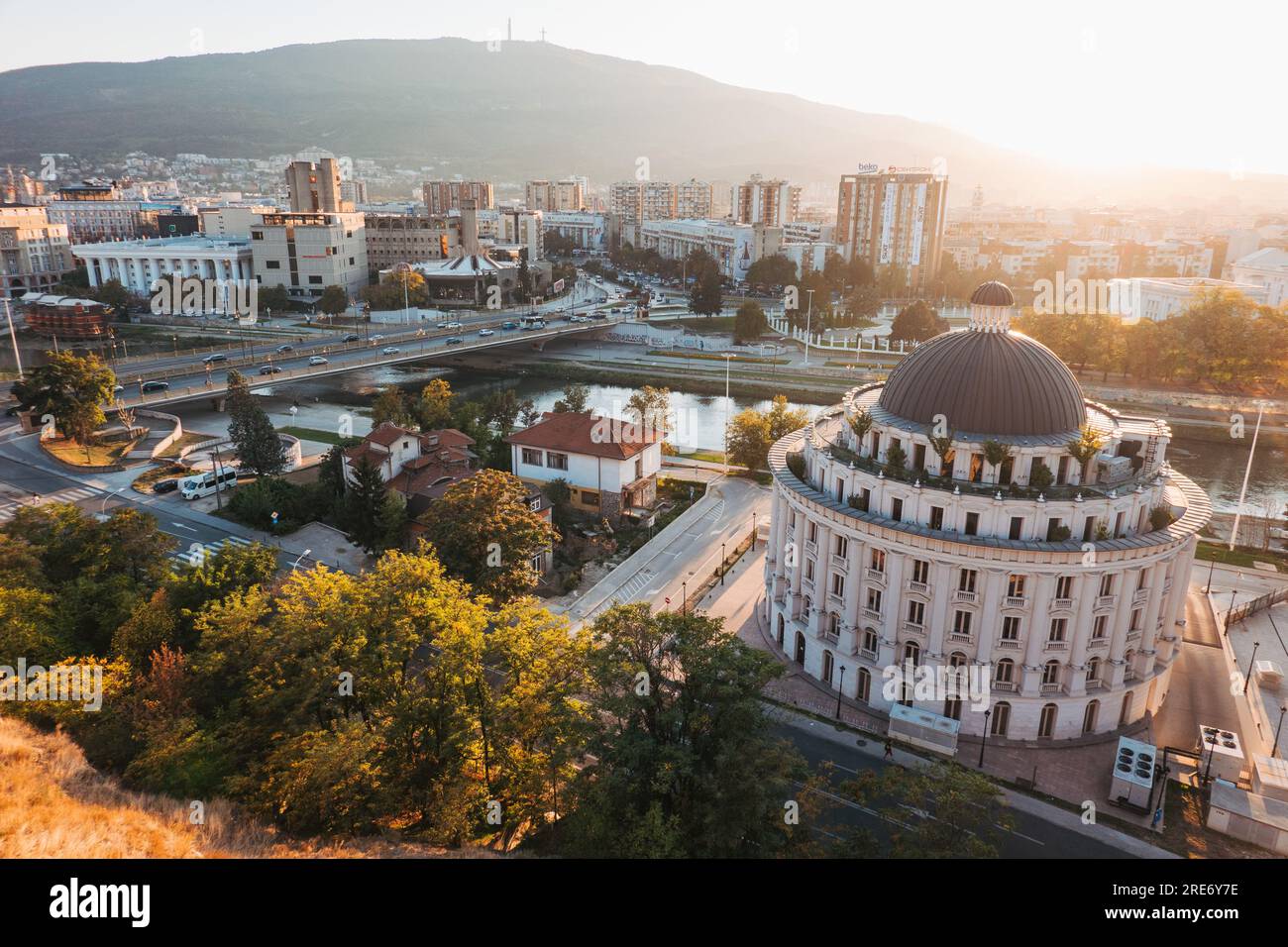 the Department of Water and Sewer administrative building in Skopje, North Macedonia Stock Photo ...