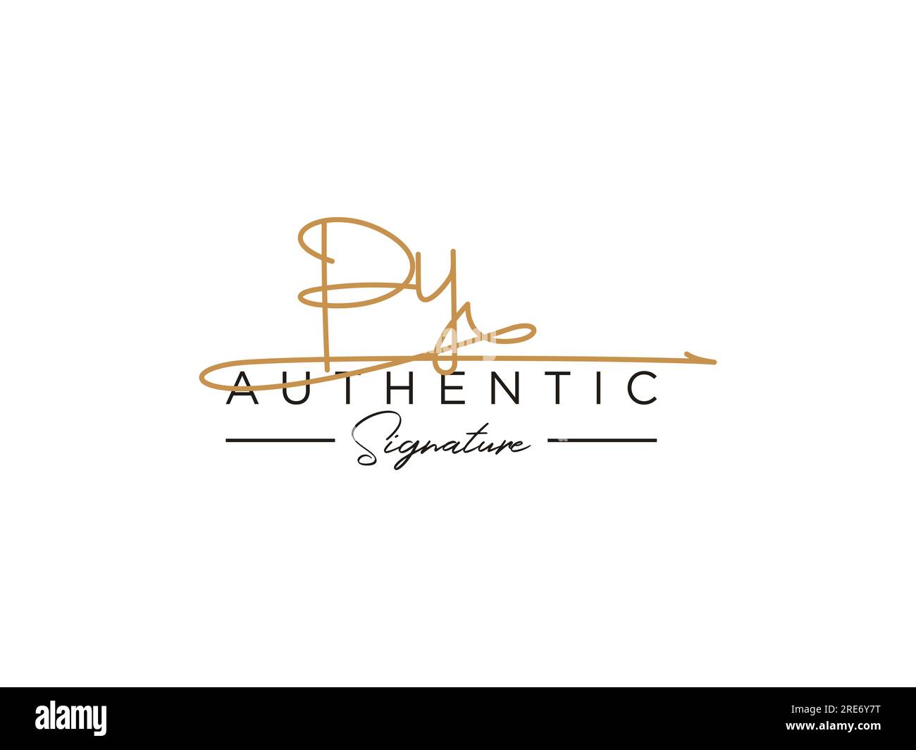 PY Signature Logo Template Vector Stock Vector Image & Art - Alamy
