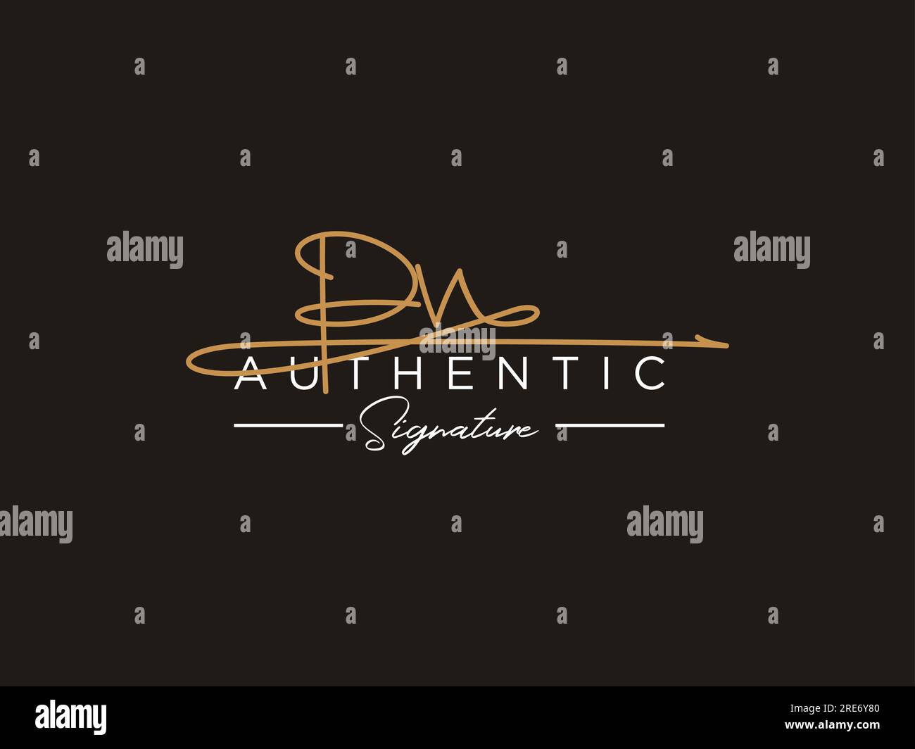 PV Signature Logo Template Vector Stock Vector Image & Art - Alamy