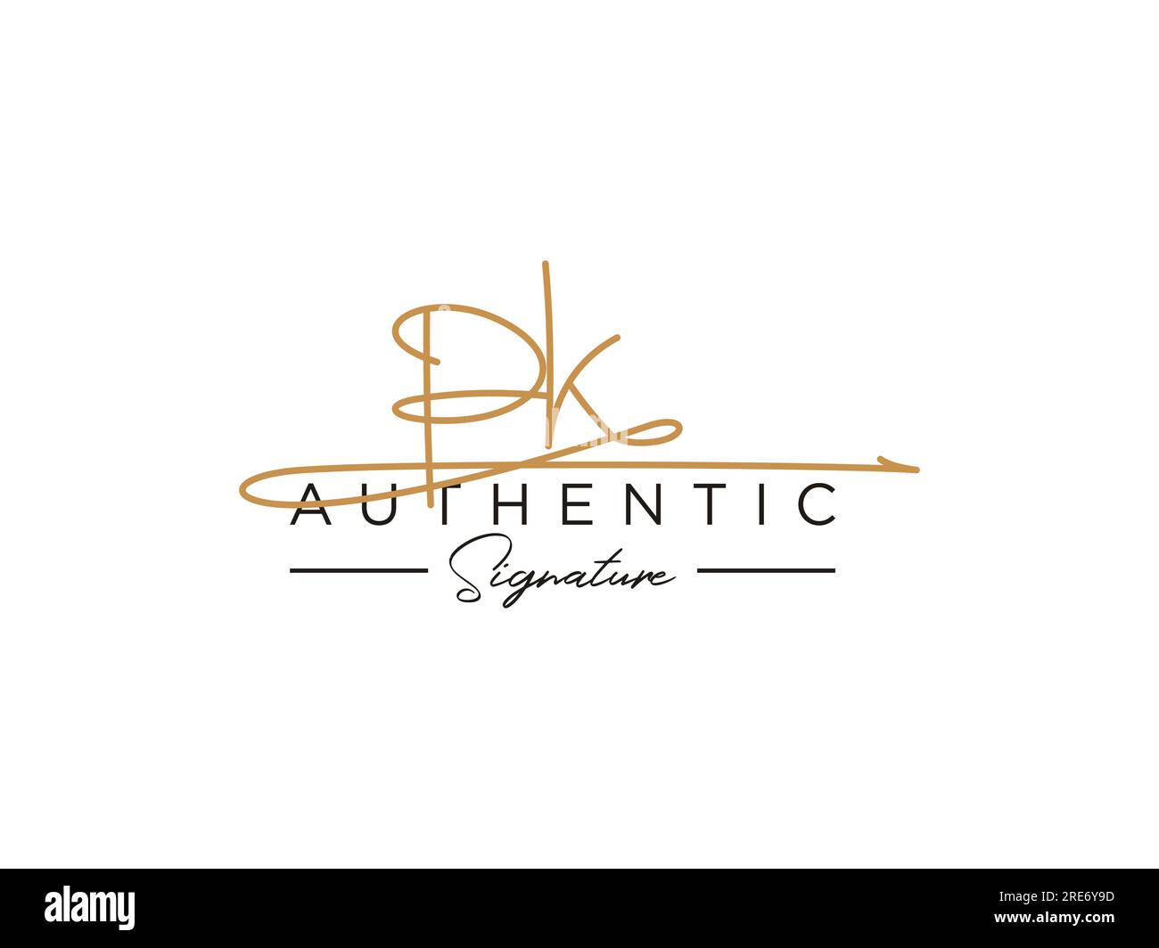 PK Signature Logo Template Vector Stock Vector Image & Art - Alamy