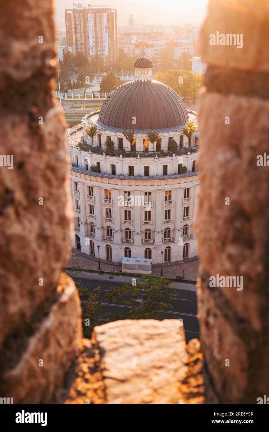 the Department of Water and Sewer administrative building in Skopje ...