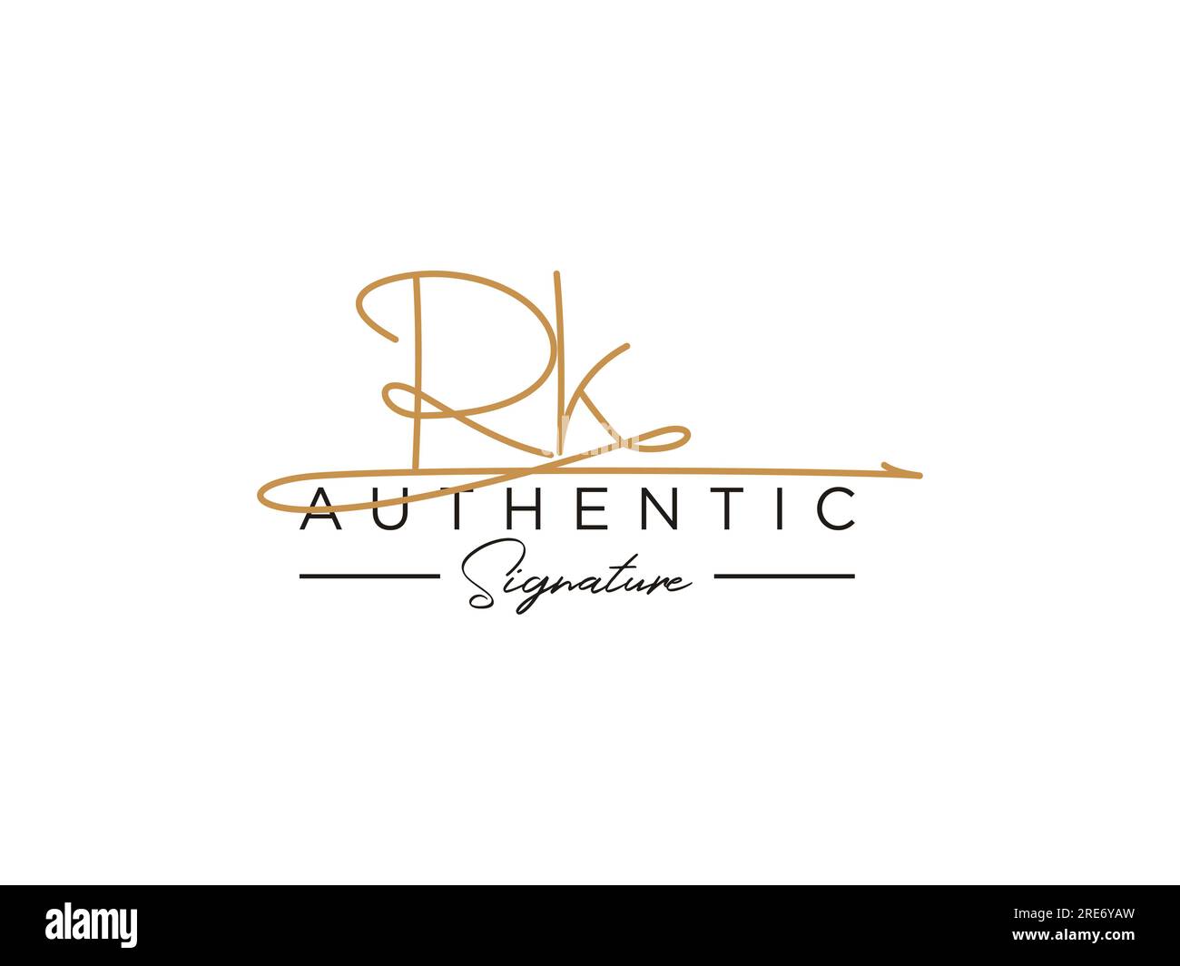 RK Signature Logo Template Vector Stock Vector Image & Art - Alamy