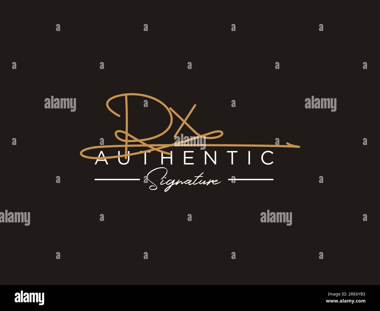 RX Signature Logo Template Vector Stock Vector Image & Art - Alamy
