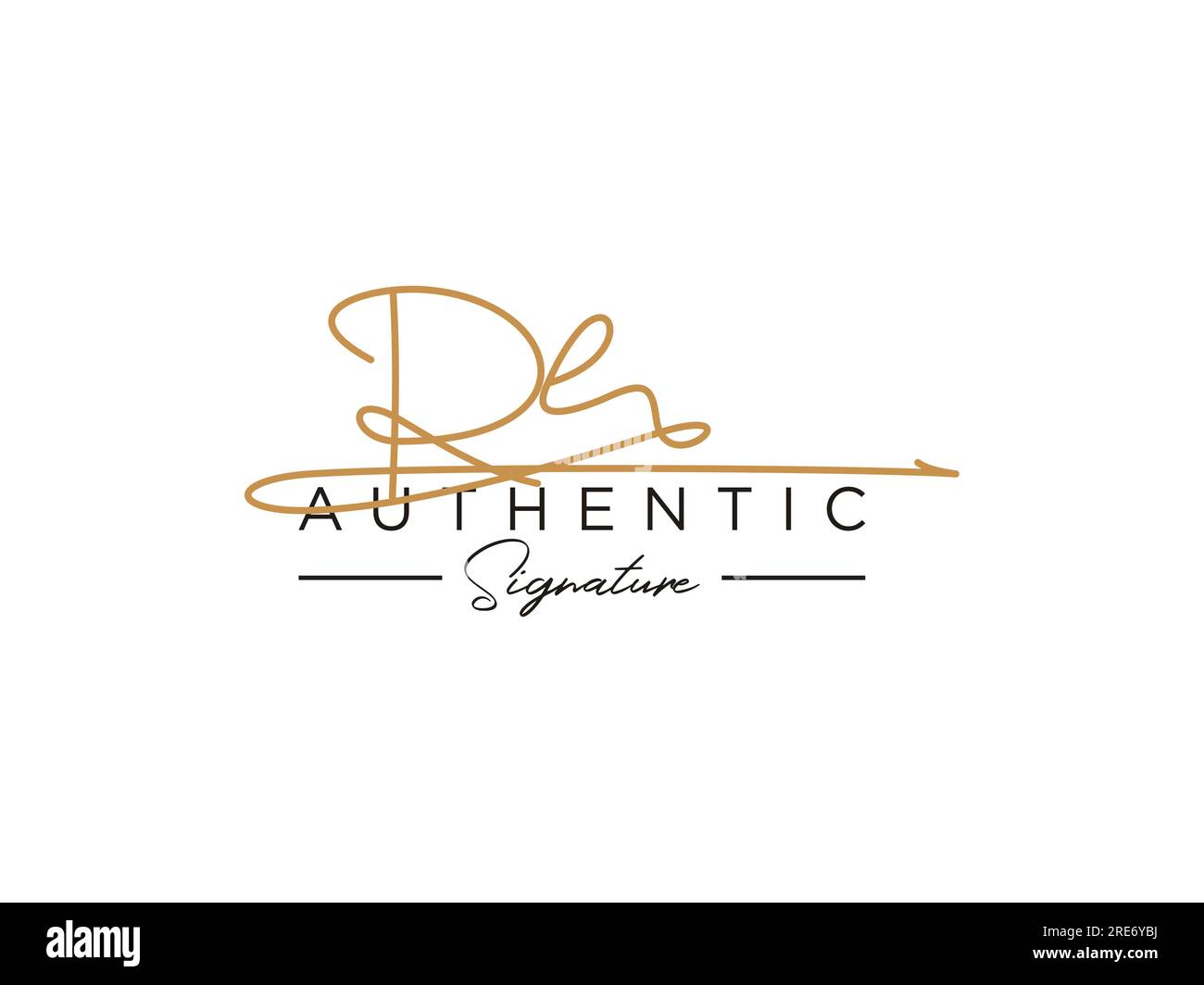 RE Signature Logo Template Vector Stock Vector Image & Art - Alamy