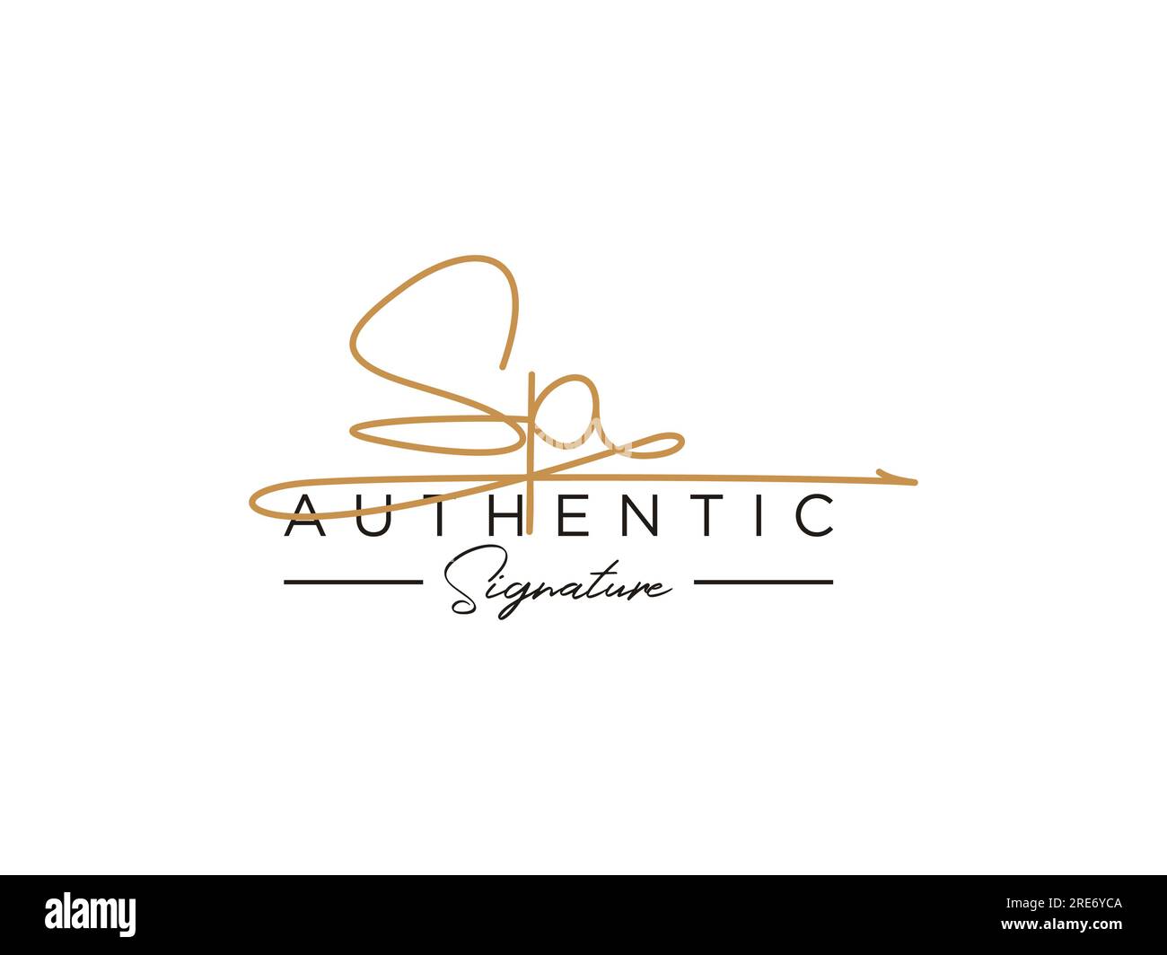 SP Signature Logo Template Vector Stock Vector Image & Art - Alamy