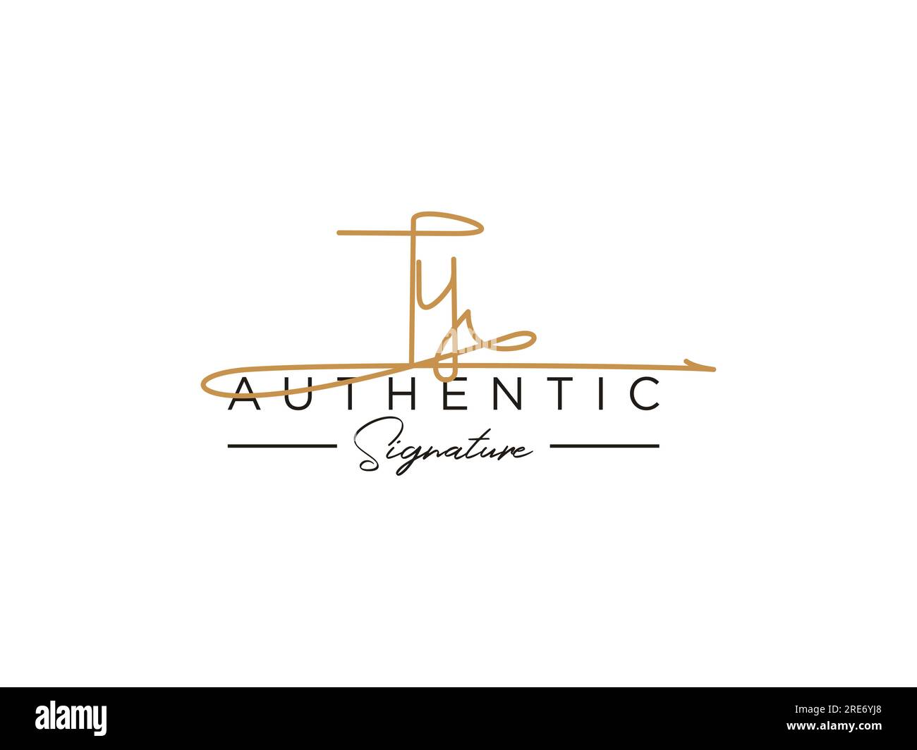 TY Signature Logo Template Vector Stock Vector Image & Art - Alamy