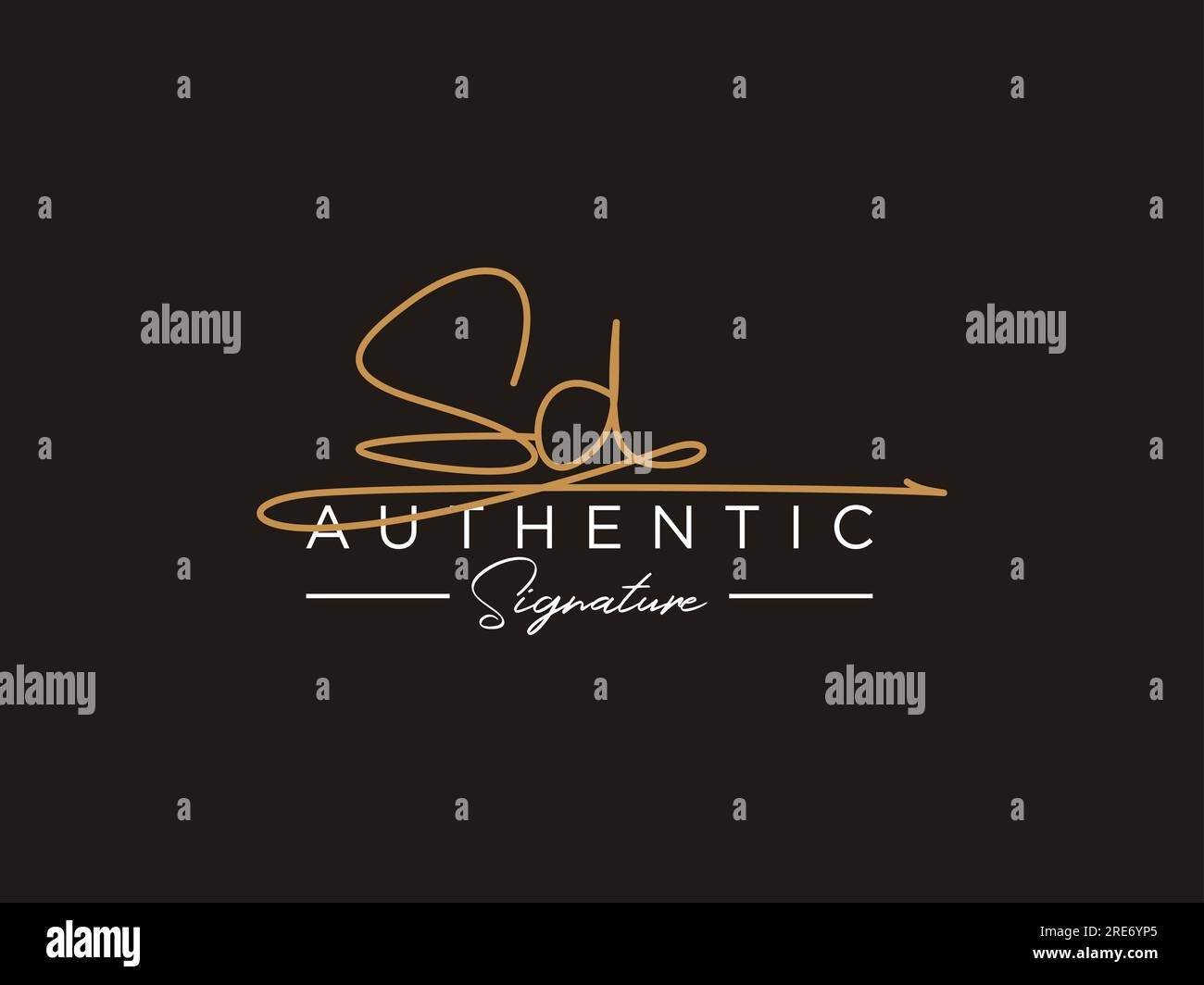 SD Signature Logo Template Vector Stock Vector Image & Art - Alamy