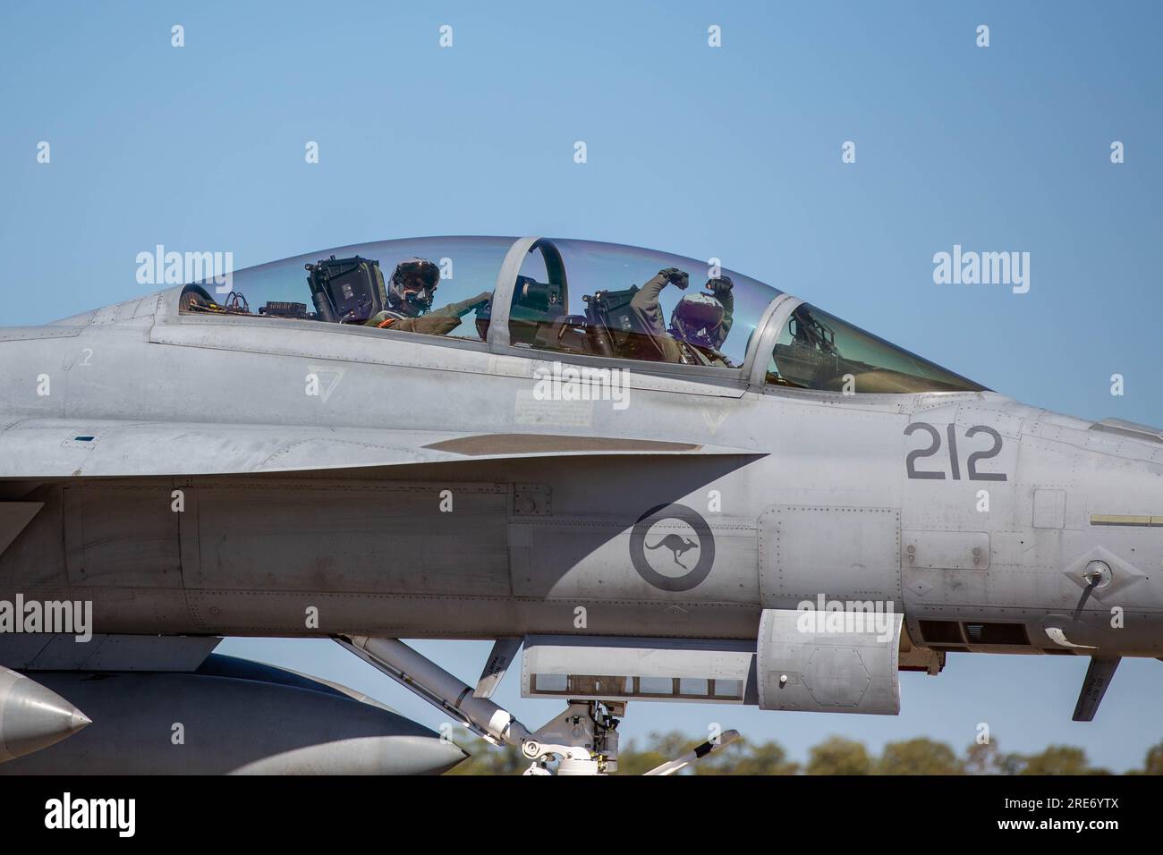 A Royal Australian Air Force (RAAF) F/A-18F Super Hornet from No. 1 ...