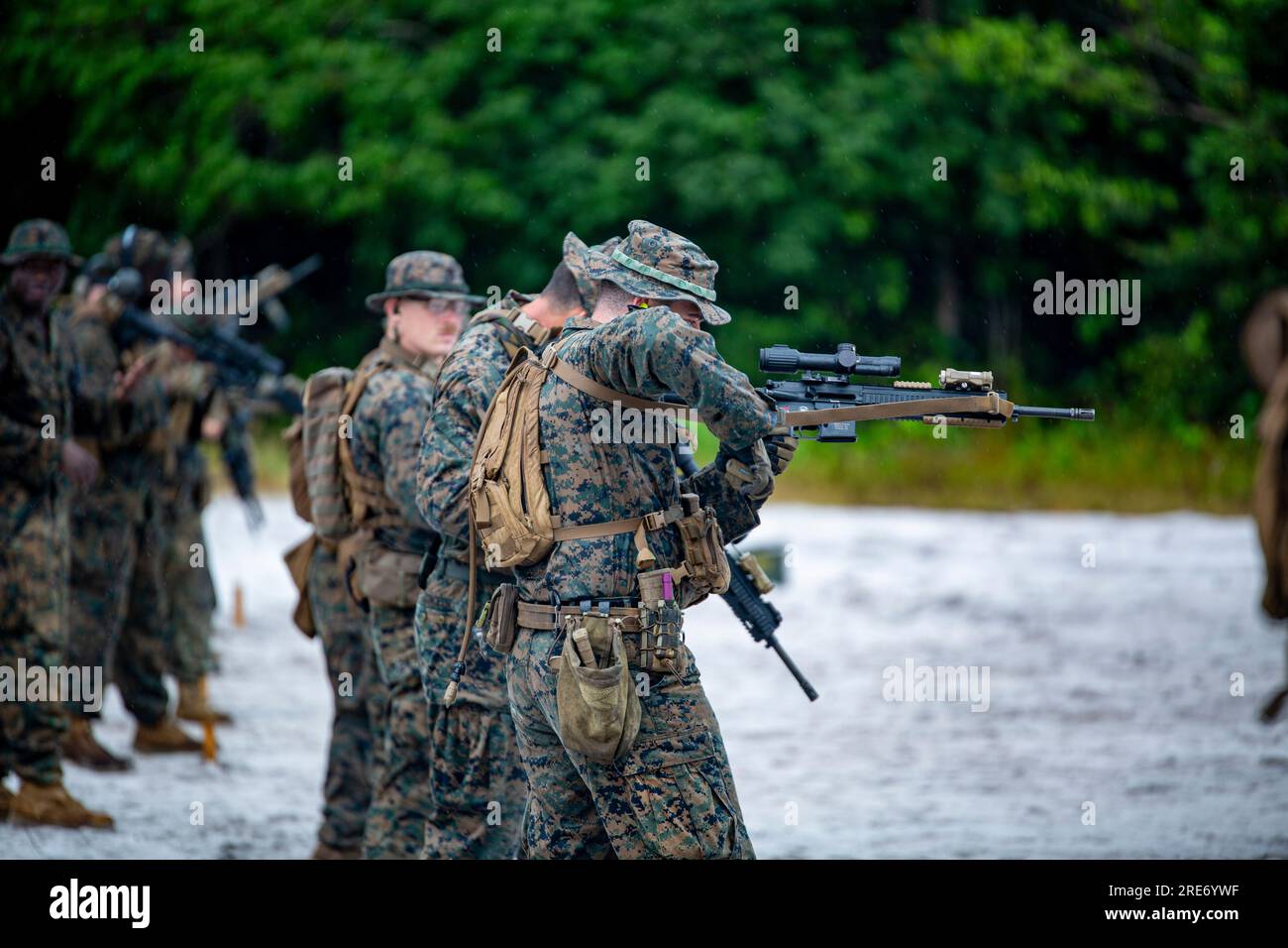 U S Marines And Sailors With Marine Forces South And Fox Company 2nd
