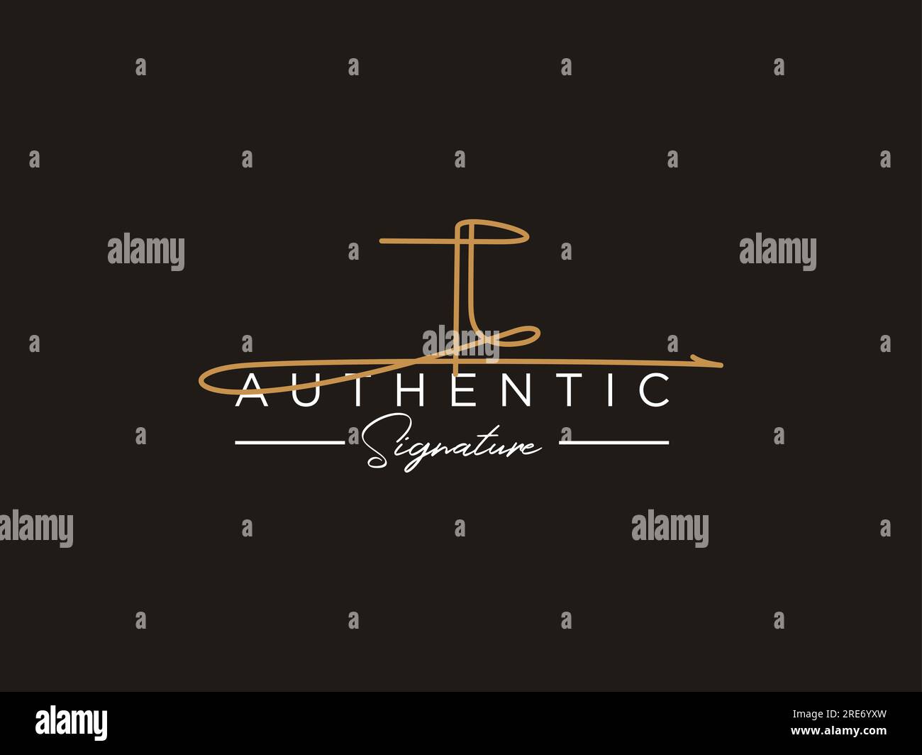 TL Signature Logo Template Vector Stock Vector Image & Art - Alamy