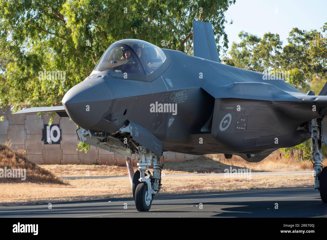 A Royal Australian Air Force (RAAF) F-35A Lightning II from the No. 75 ...