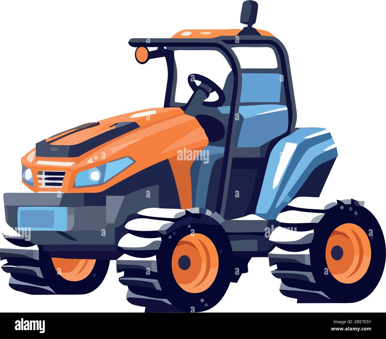 combine harvester illustration over white Stock Vector Image & Art - Alamy