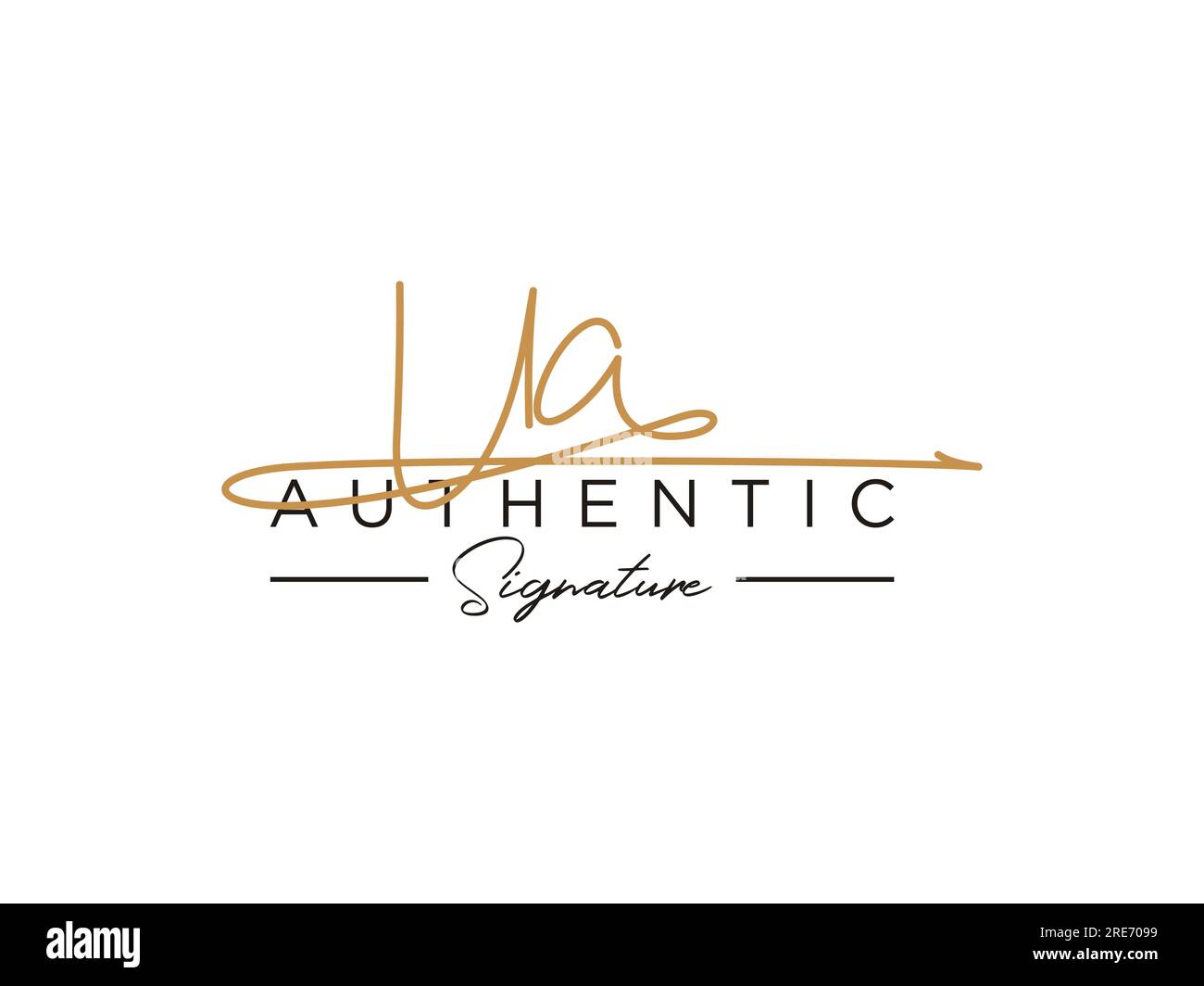 UA Signature Logo Template Vector Stock Vector Image & Art - Alamy