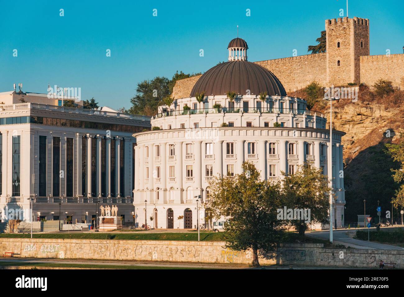 the round shaped Department of Water and Sewer administrative building ...