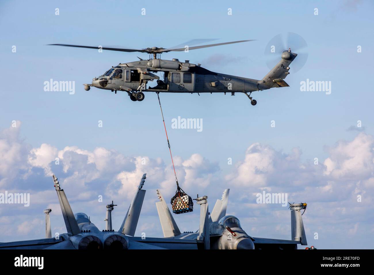230703-N-TE455-1264 ATLANTIC OCEAN. (July 3, 2023) An MH-60S Sea Hawk ...