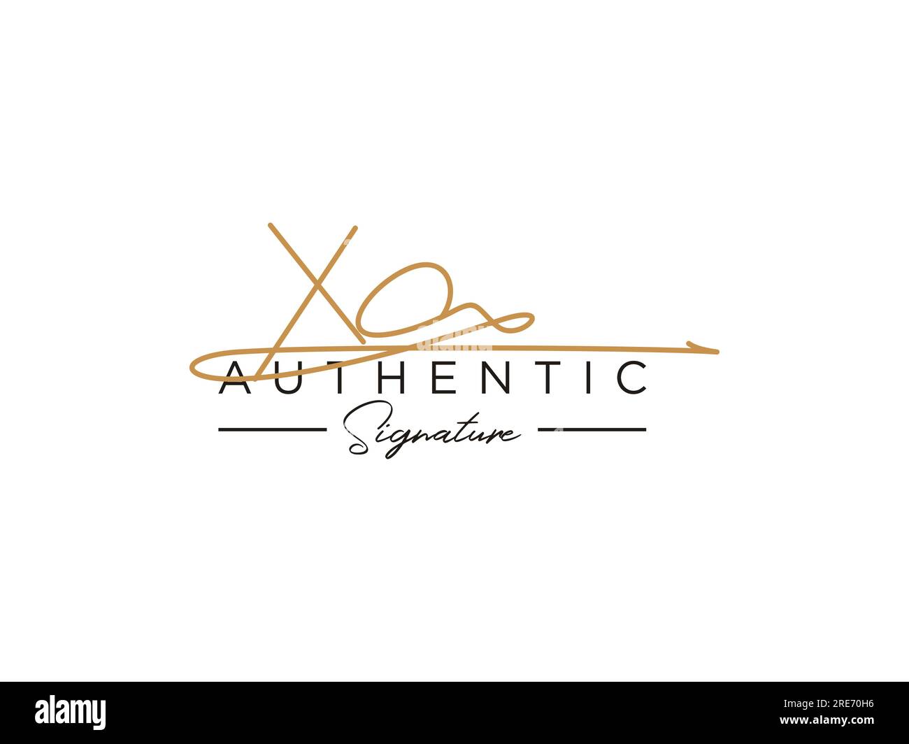 XO Signature Logo Template Vector Stock Vector Image & Art - Alamy