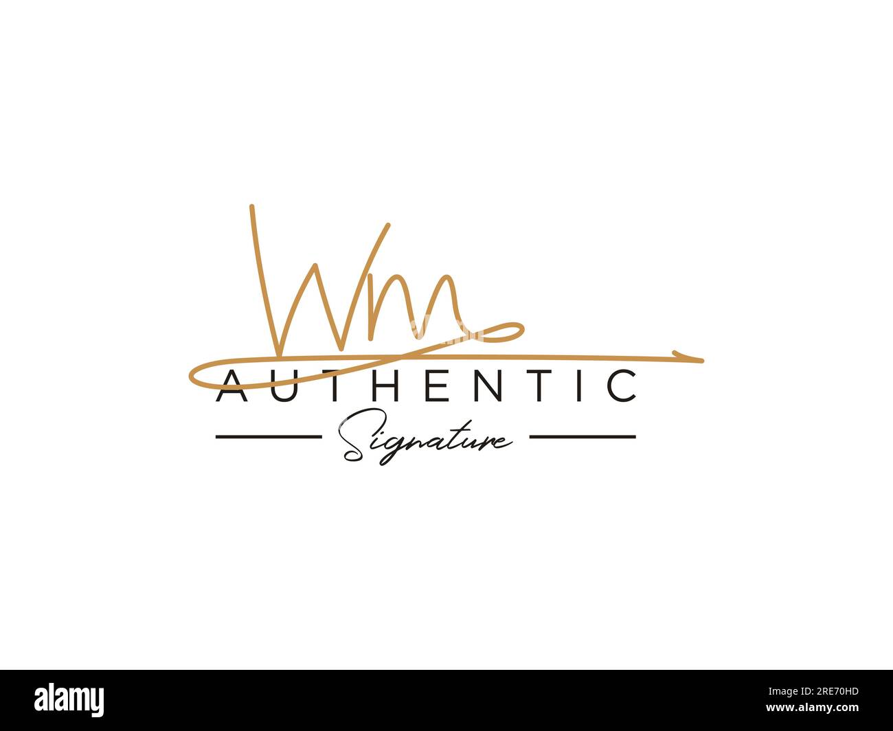 Letter wm vector vectors hi-res stock photography and images - Alamy