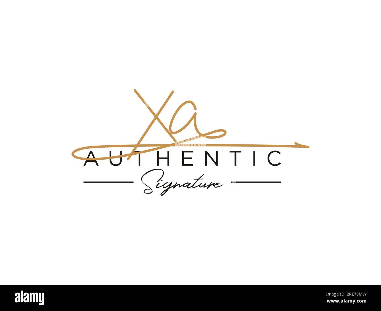 XA Signature Logo Template Vector Stock Vector Image & Art - Alamy