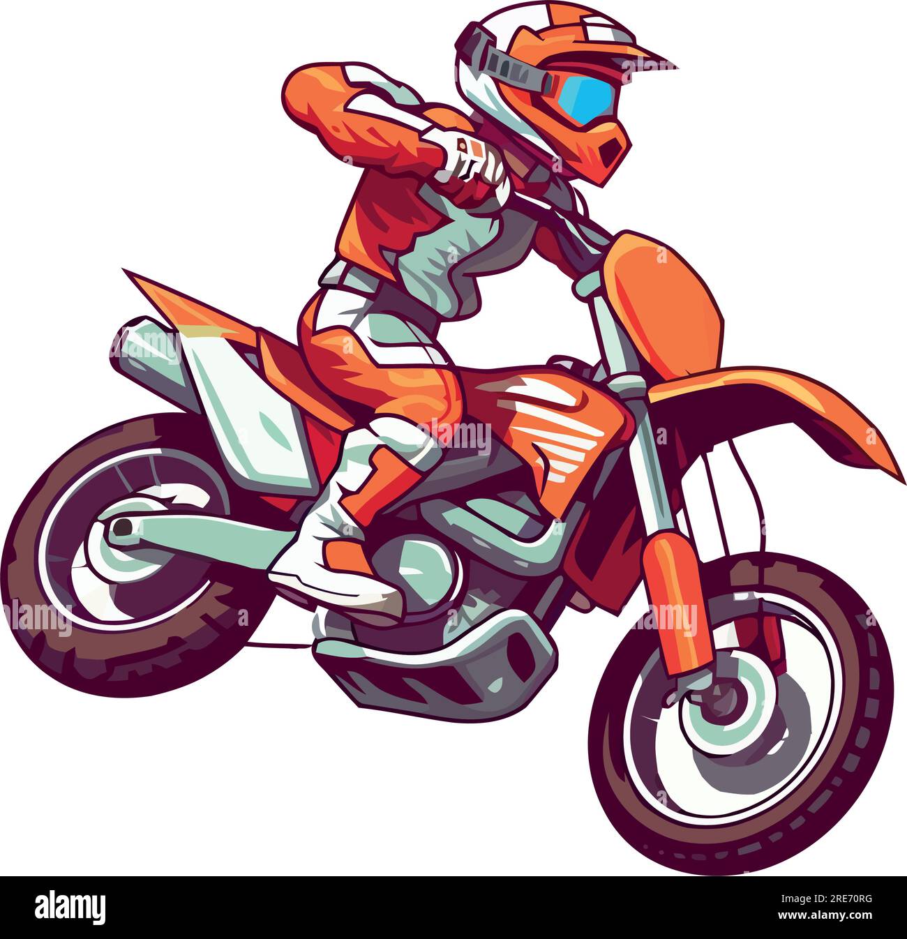 Stunt motorcycles Stock Vector Images - Alamy