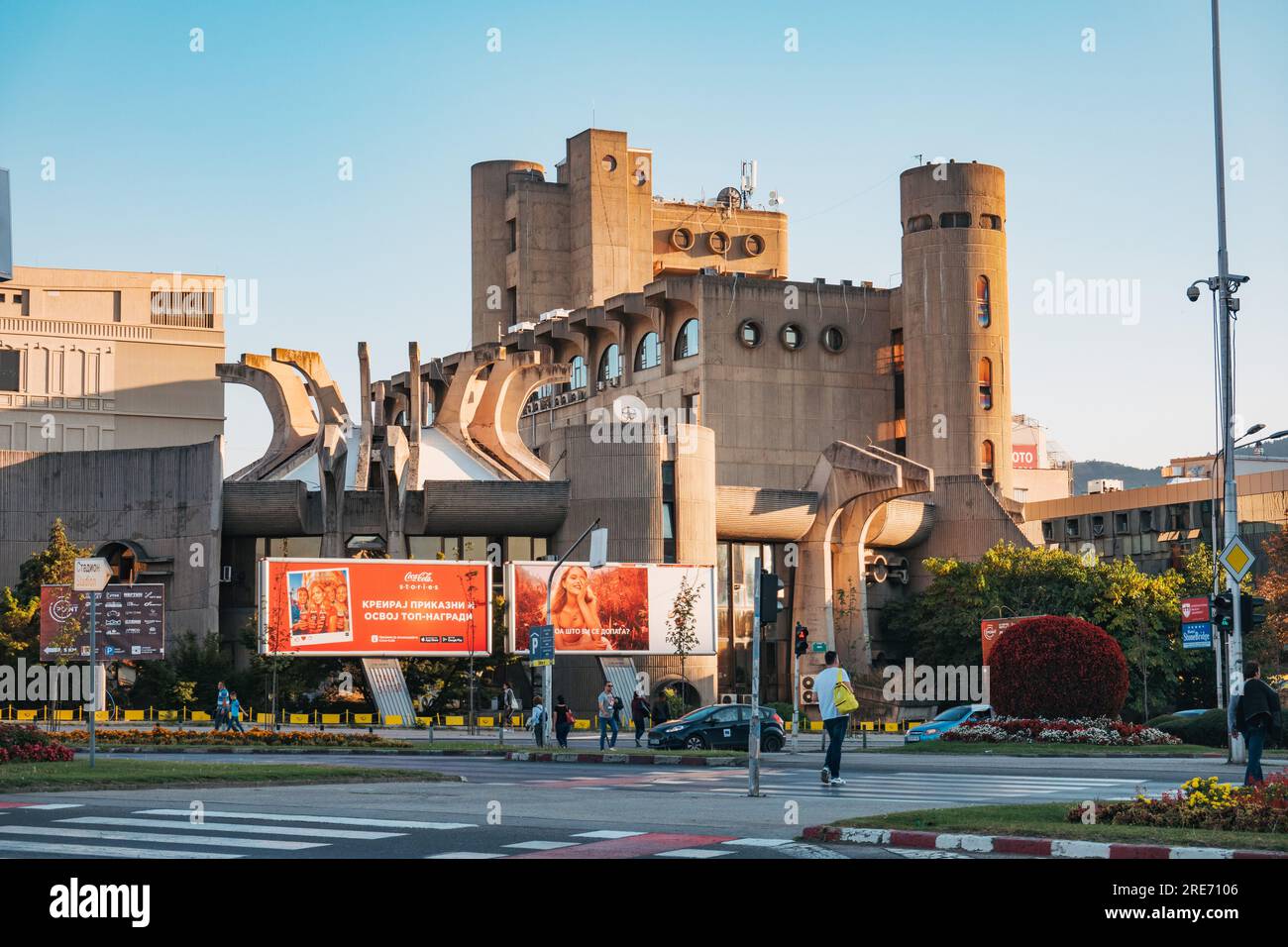 The highly unusual looking Central Post Office in Skopje, North ...