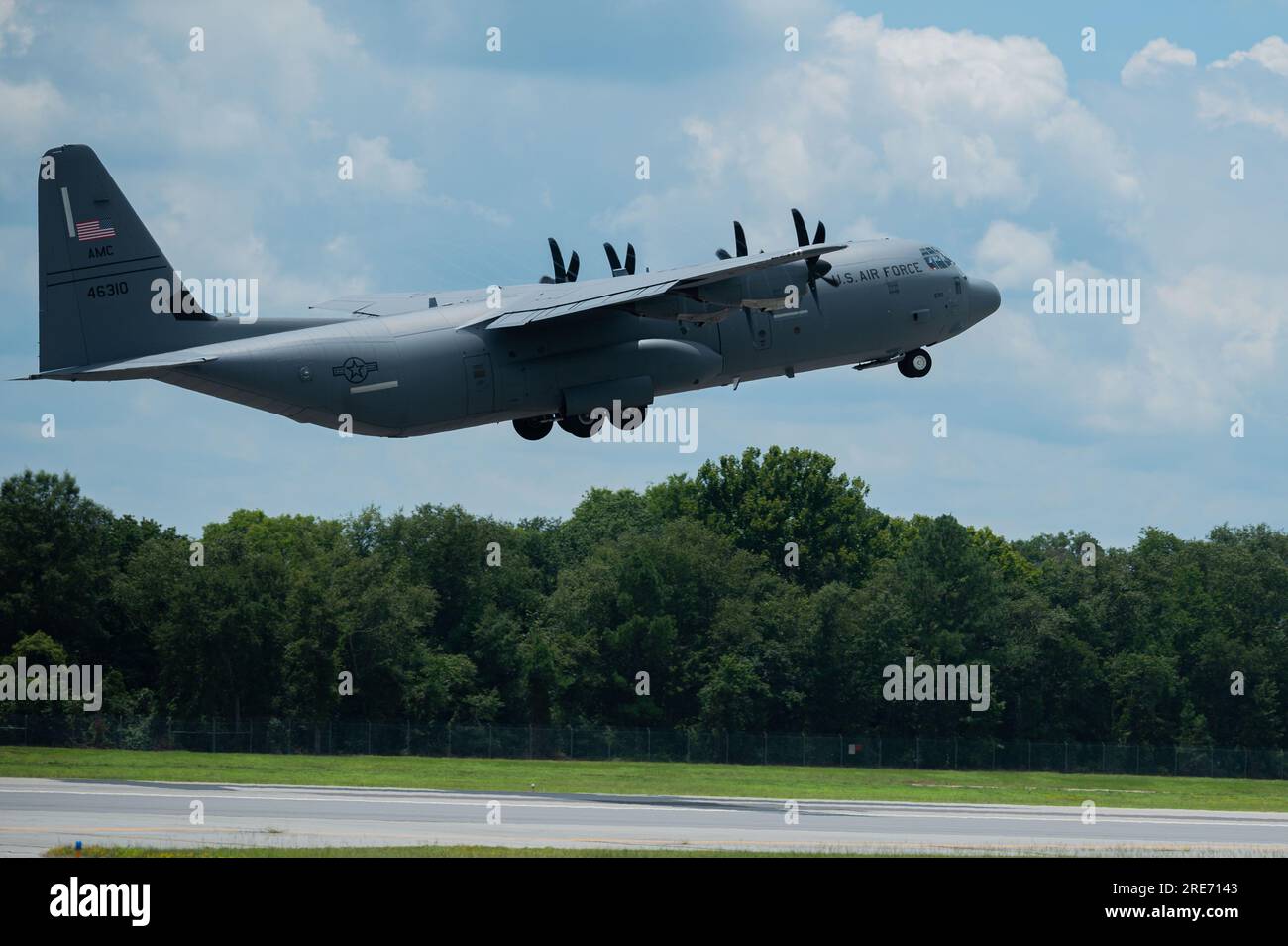 A C-130J Super Hercules assigned to the 19th Airlift Wing, Little Rock ...