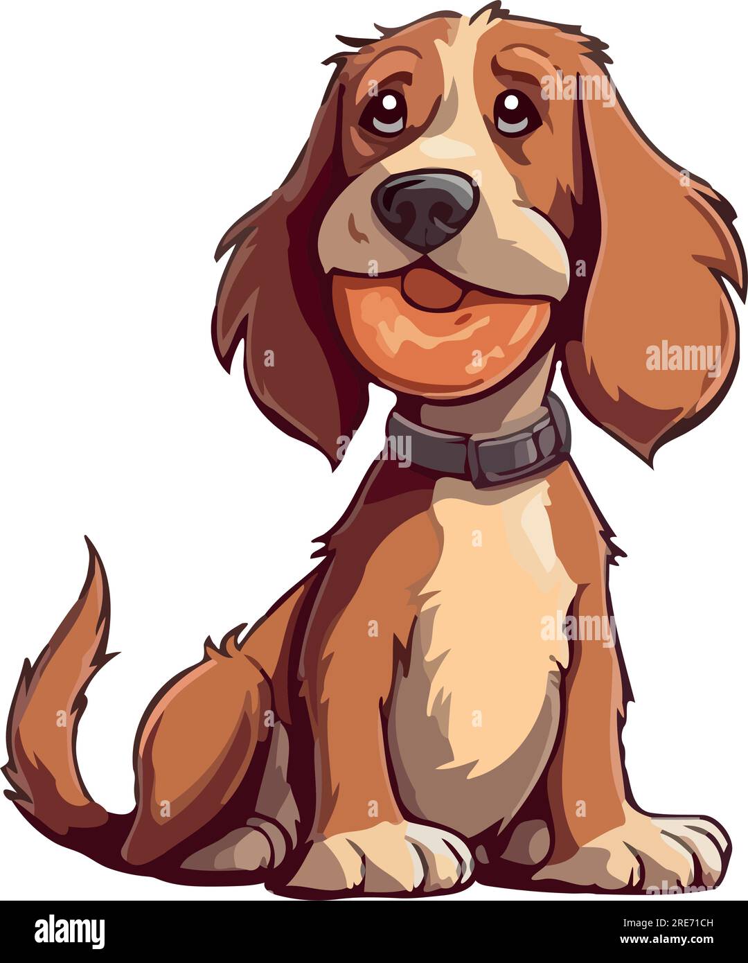 Large playful dog Stock Vector Images - Alamy