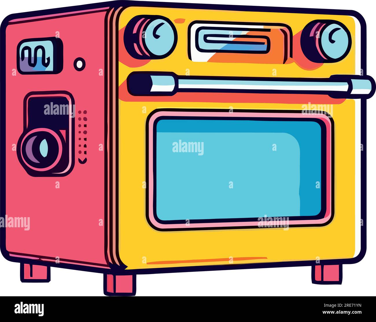 Dirty kitchen appliance Stock Vector Images - Alamy