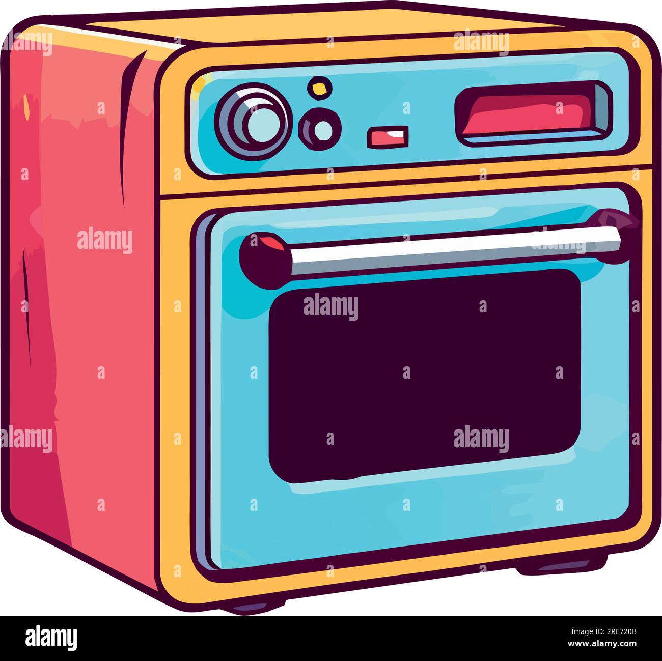kitchen oven design over white Stock Vector Image & Art - Alamy
