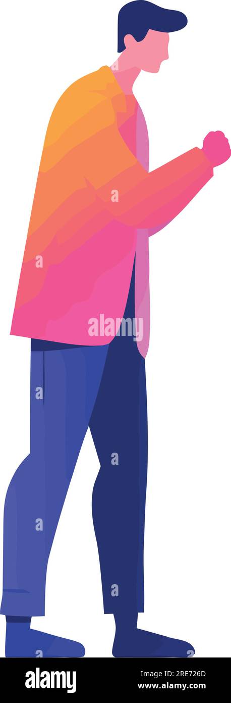 One person walking over white Stock Vector Image & Art - Alamy