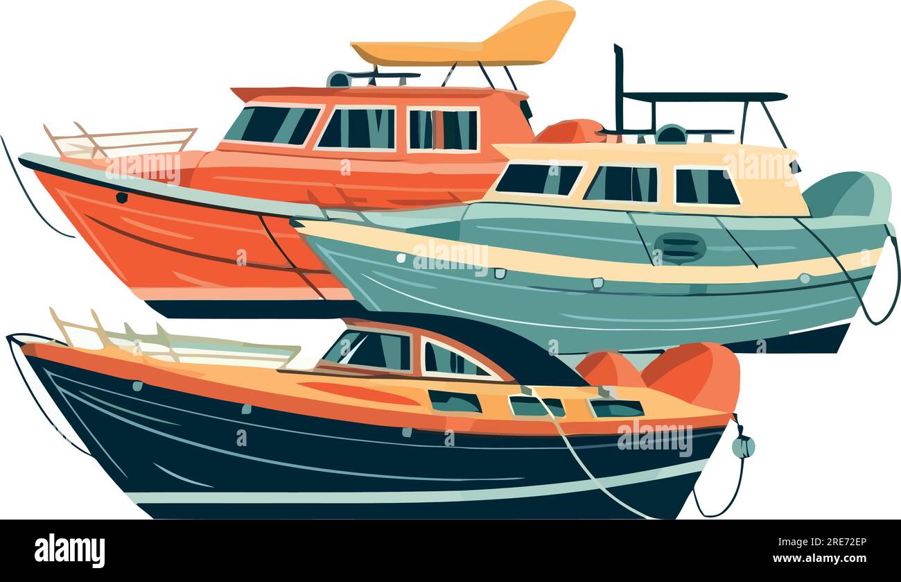 Sailing ships in blue Stock Vector Images - Alamy