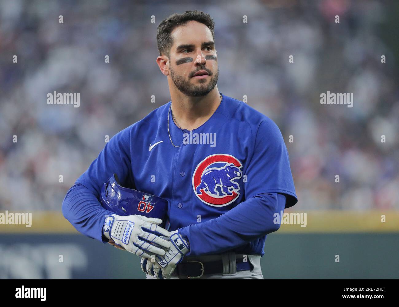 CHICAGO, IL - JULY 25: Chicago Cubs center fielder Mike Tauchman (40 ...