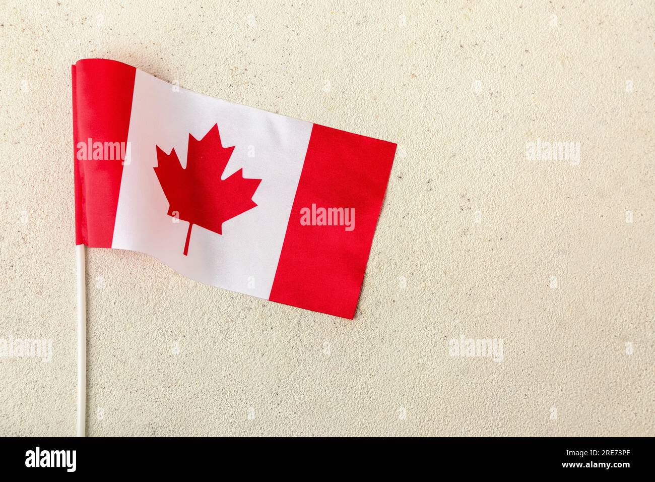 Flag of Canada on white background Stock Photo - Alamy