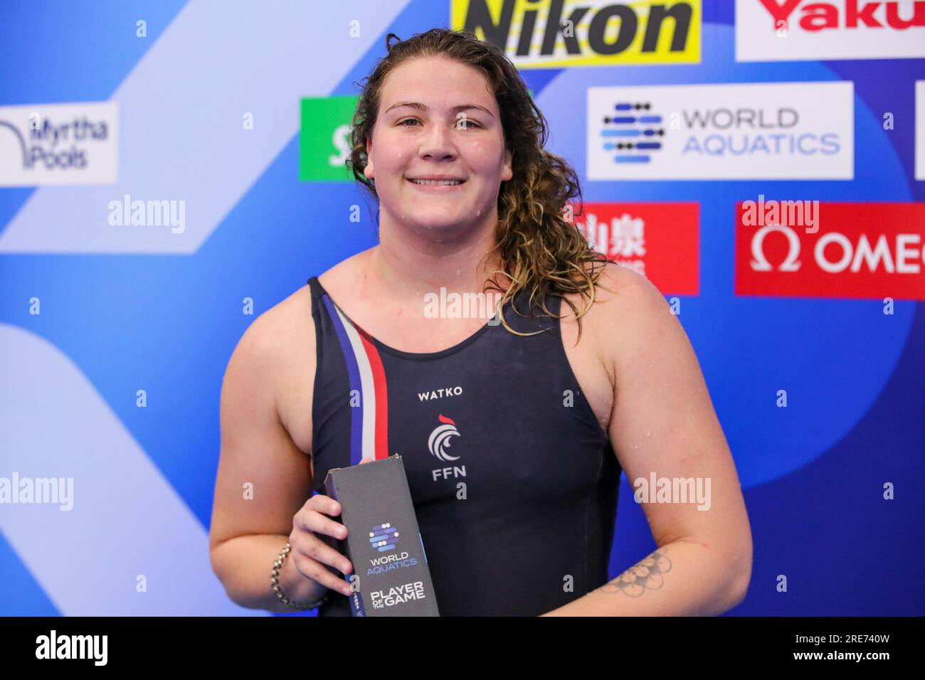 Fukuoka, Japan. 26th July, 2023. FUKUOKA, JAPAN - JULY 26: Aurelie ...