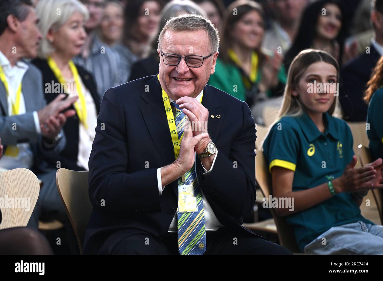Sydney, Australia. 26th July, 2023. John Coates looks on during an ...