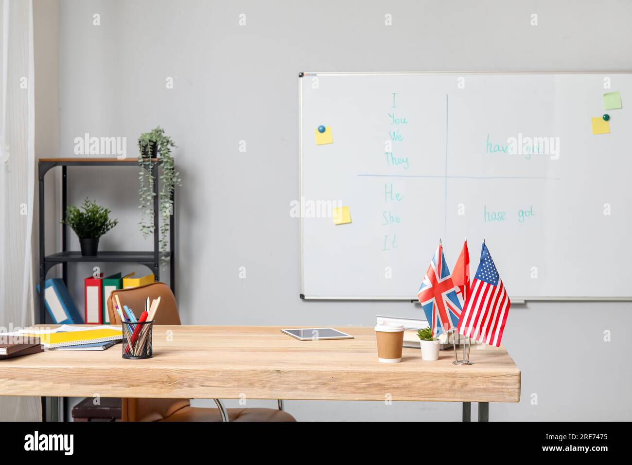 English grammar classroom wall hi-res stock photography and images - Alamy