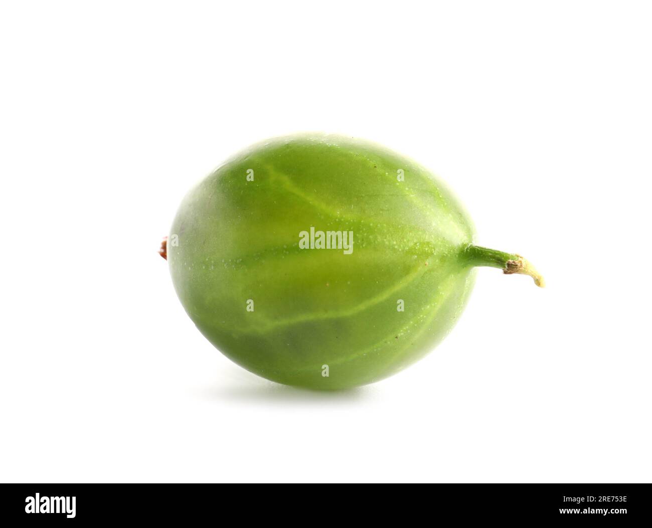 Fresh gooseberry on white background Stock Photo - Alamy
