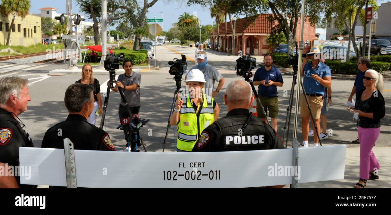 Melbourne, Brevard County, Florida, USA. July 25, 2023. Brightline ...