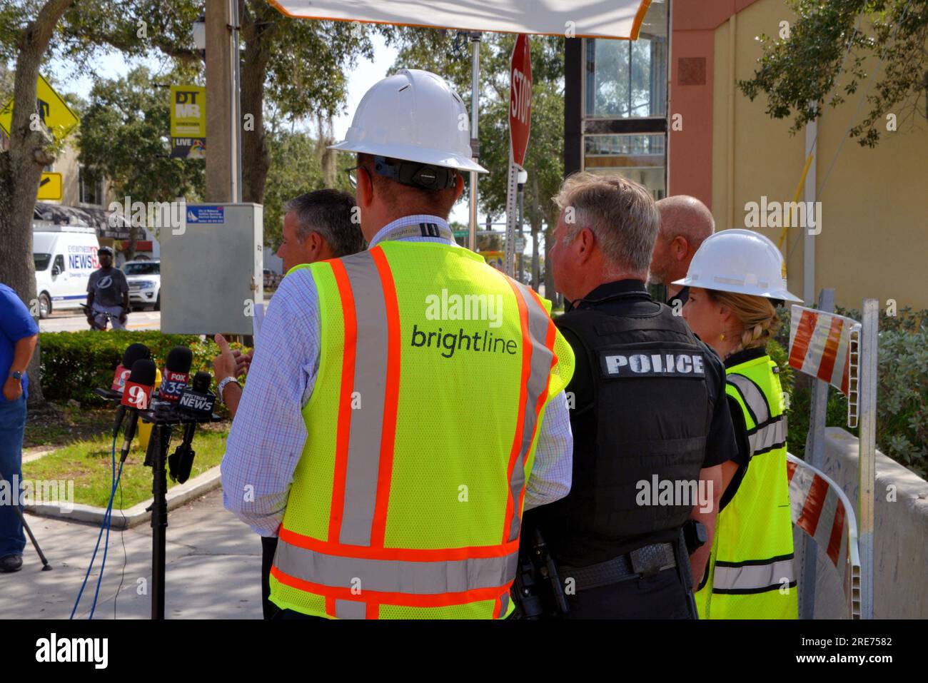 Melbourne, Brevard County, Florida, USA. July 25, 2023. Brightline ...