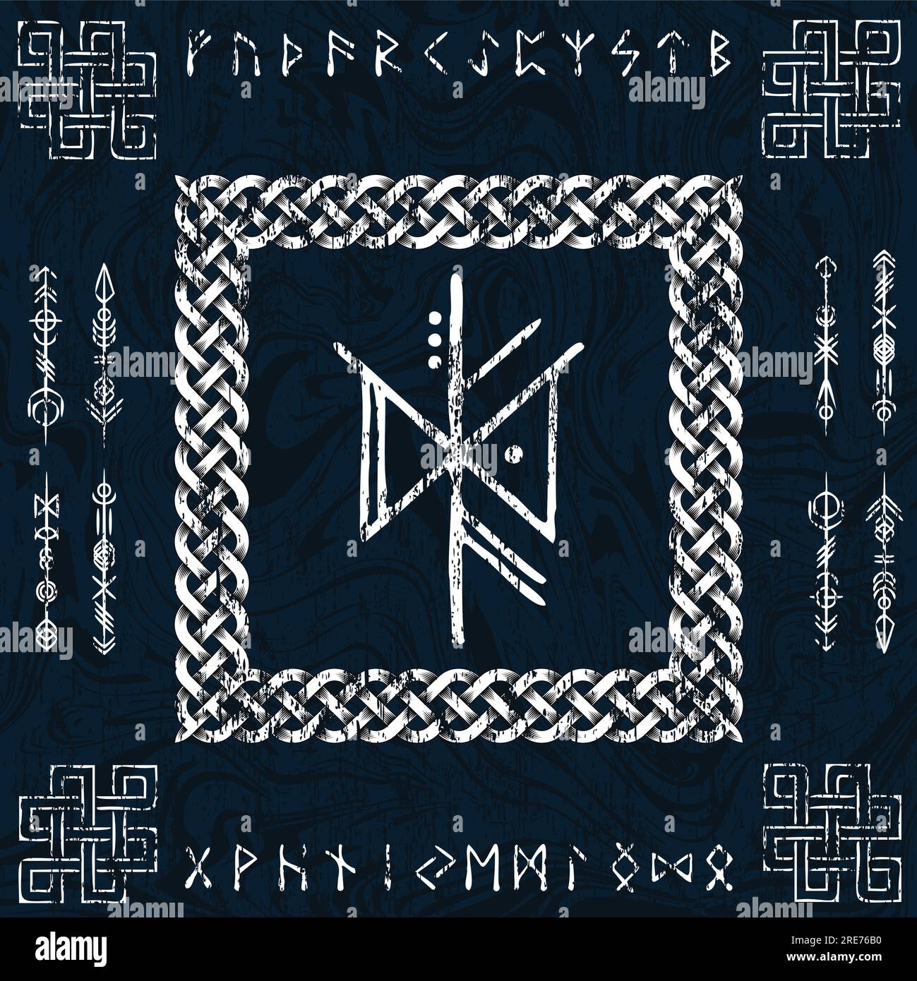 Blue viking Scandinavian symbol money Stock Vector Image & Art - Alamy