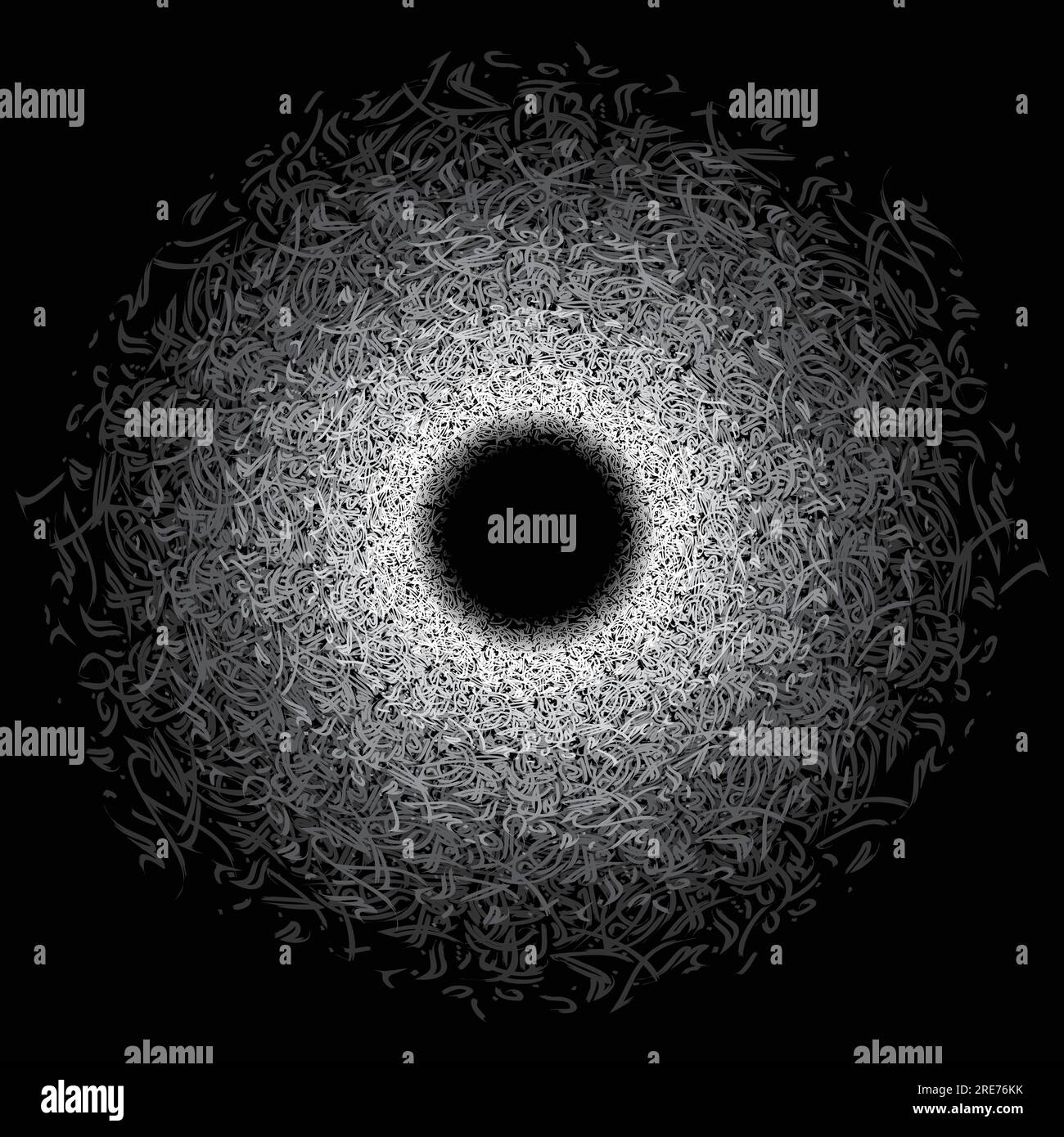 White abstract islamic gradient circle Stock Vector Image & Art - Alamy