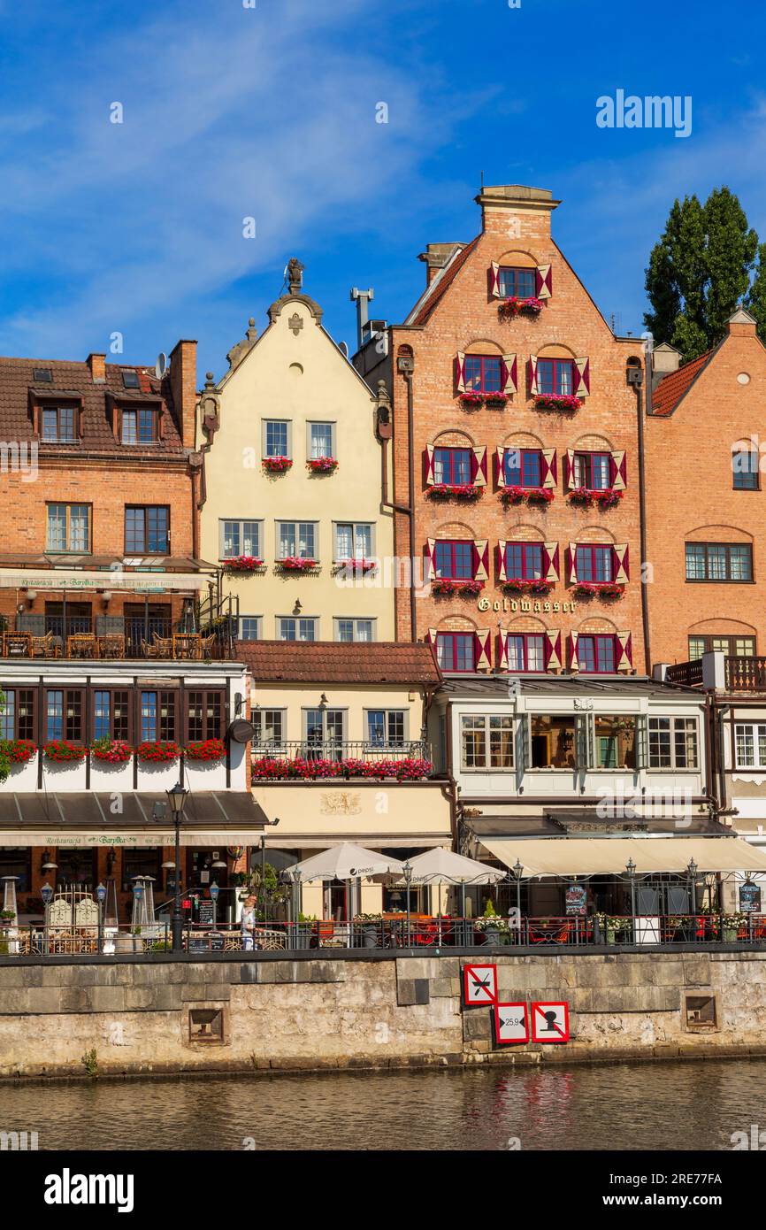 Riverfront, Dlugie Pobrzeze, Gdansk, Poland, Europe Stock Photo - Alamy