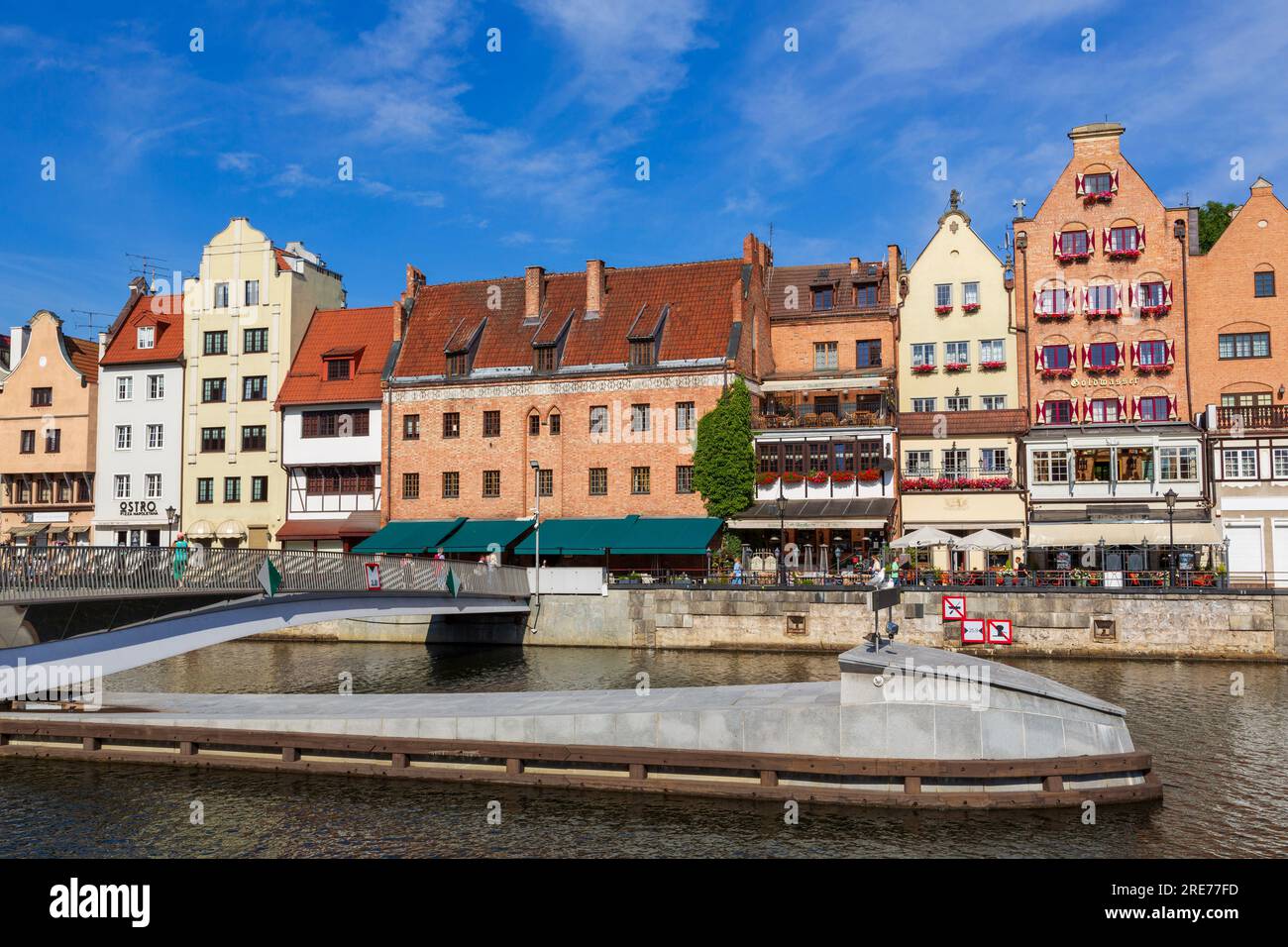 Riverfront, Dlugie Pobrzeze, Gdansk, Poland, Europe Stock Photo - Alamy