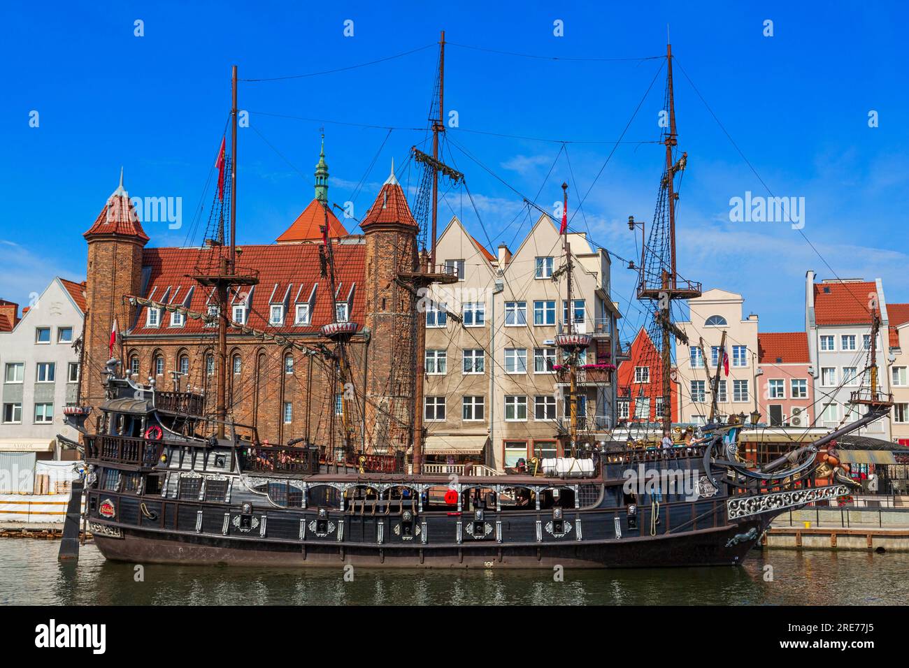 Pirate ship, Motlawa River, Gdansk, Poland, Europe Stock Photo - Alamy