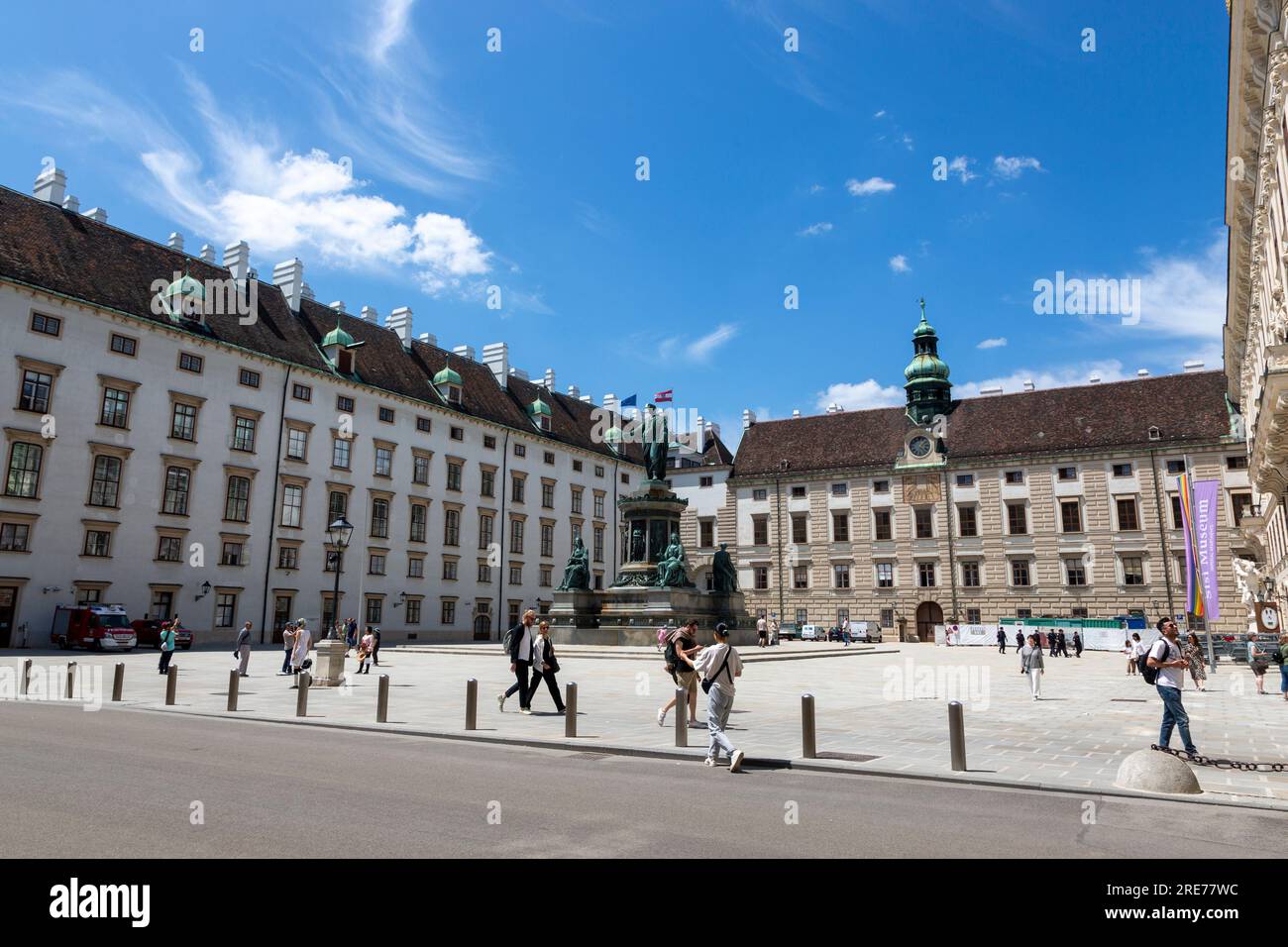 Vienna, Austria - June 13, 2023: Monument to the first Austrian Emperor ...