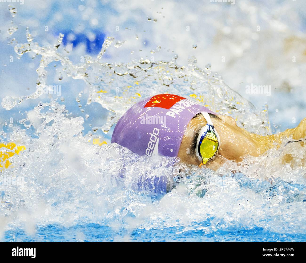 FUKUOKA - Zhanle Pan from China in action in the 100m freestyle during ...