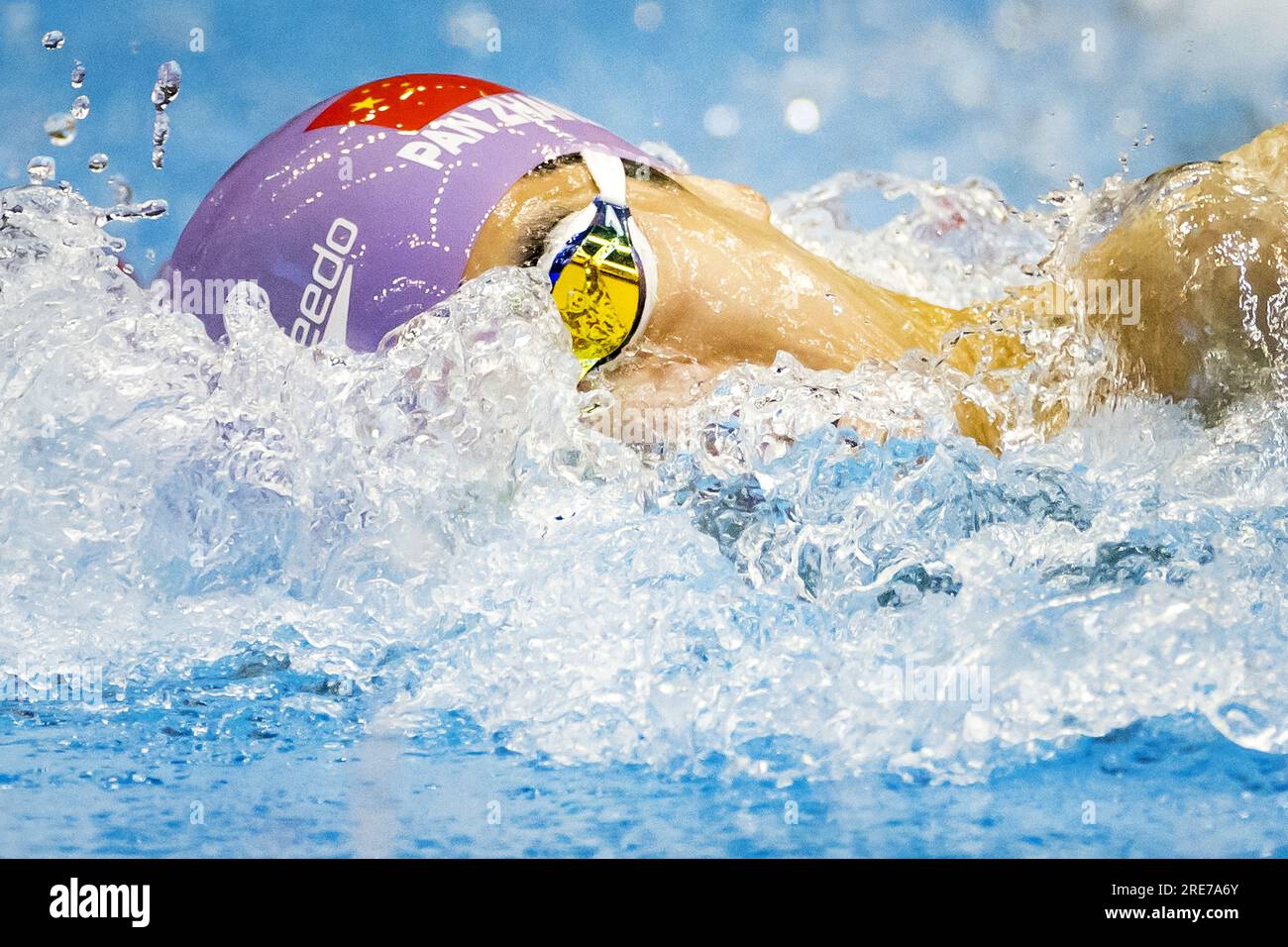 FUKUOKA - Zhanle Pan from China in action in the 100m freestyle during ...