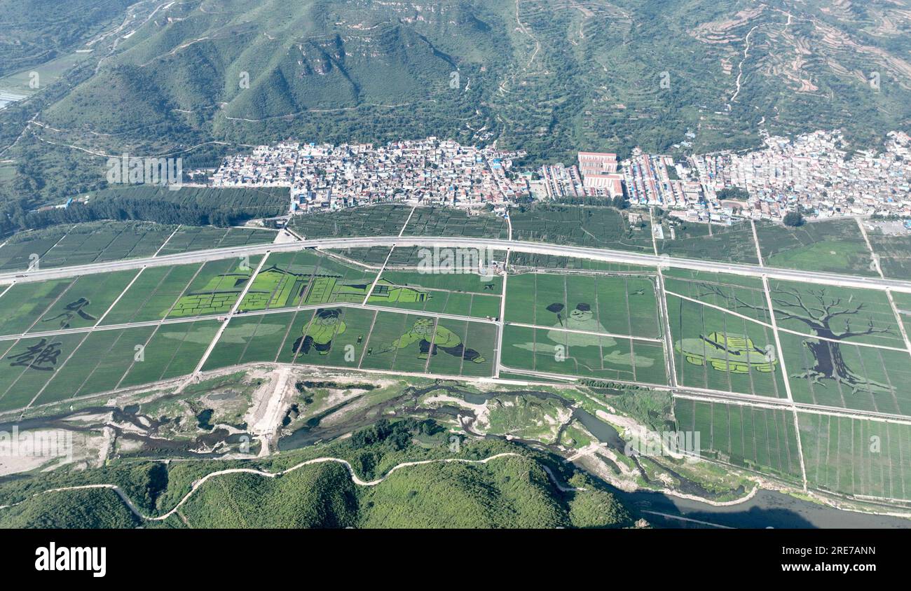 Handan, China. 26th July, 2023. HANDAN, CHINA - JULY 26, 2023 - Aerial ...
